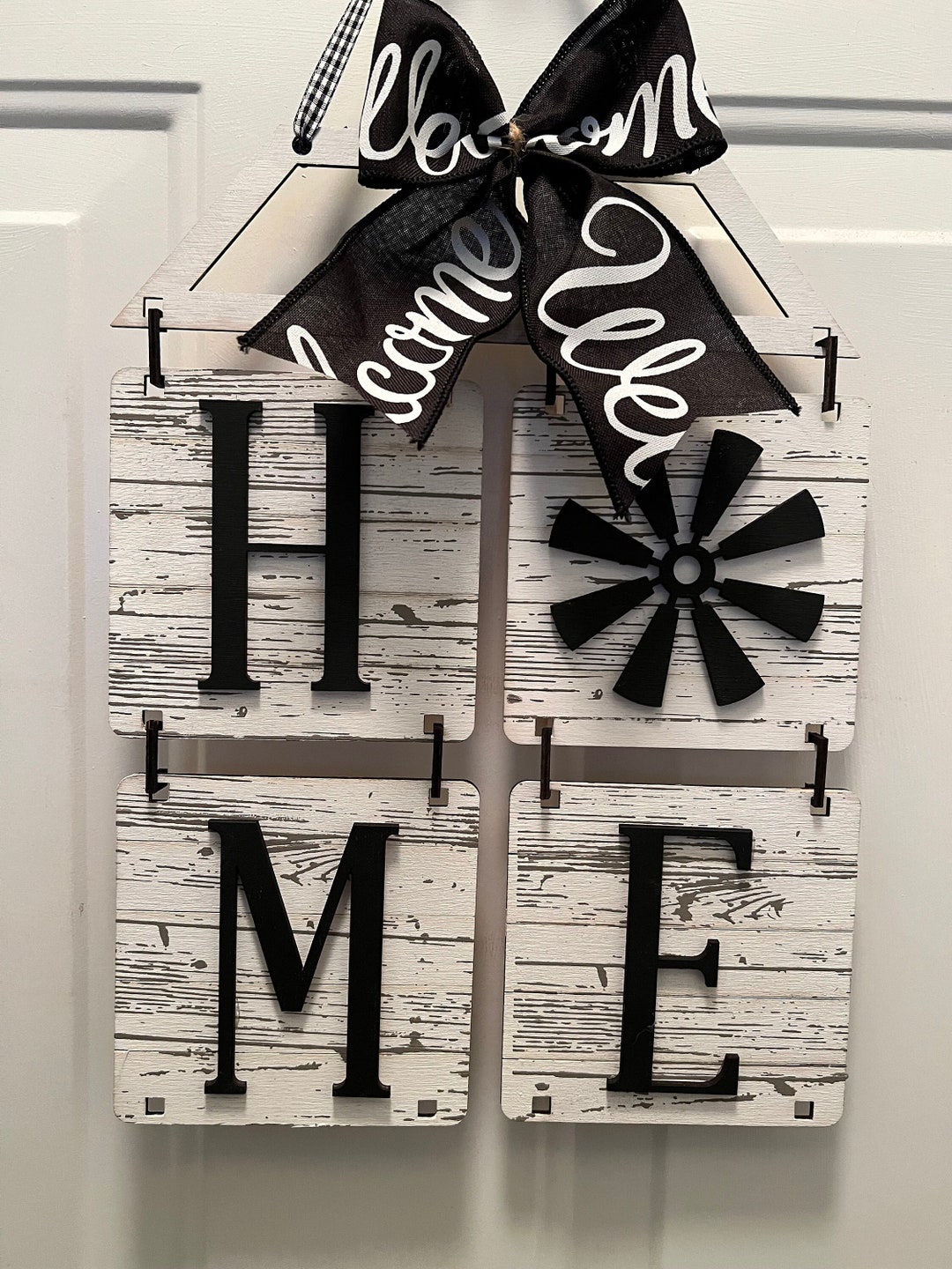 Home Door Sign, Build a Home Sign, Home With Windmill,diy - Etsy