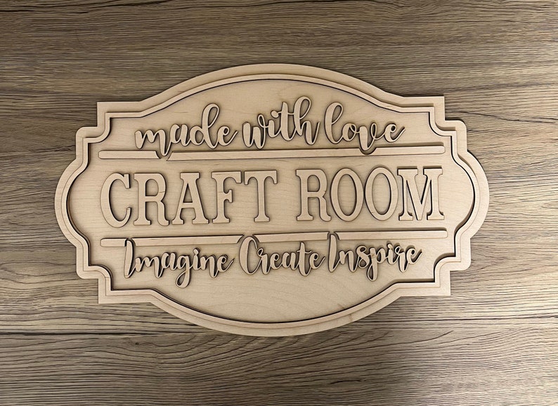 Craft Room Sign, Imagine Create Inspire, Decorative Crafty Sign - Etsy