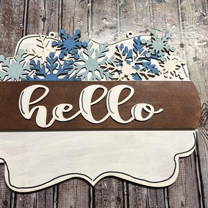 Interchangeable Snowflakes Insert Winter Decor Customizable Seasonal ...