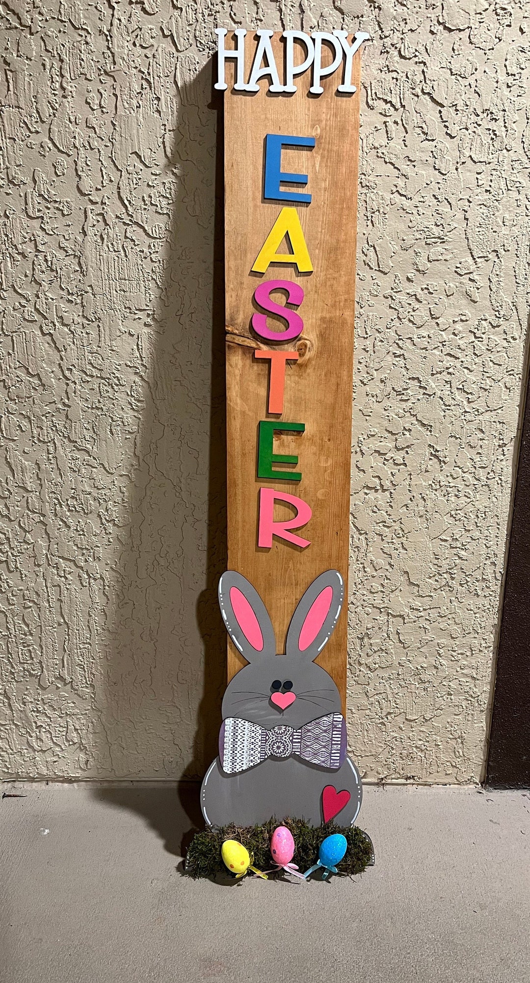 Easter Porch Leaner- Handcrafted Spring Decor - Etsy