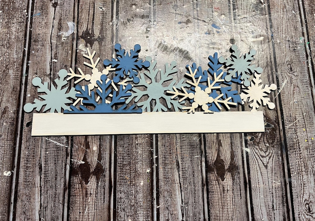Interchangeable Snowflakes Insert Winter Decor Customizable Seasonal ...