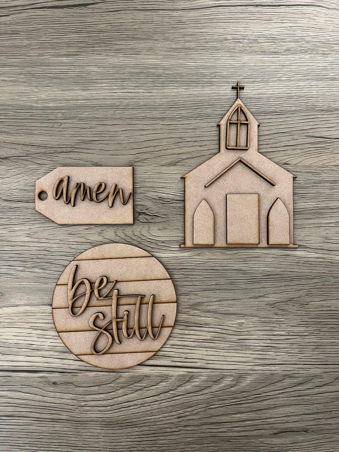 Mini Sign Trio Be Still, Tiered Tray Signs, Be Still, DIY - Etsy