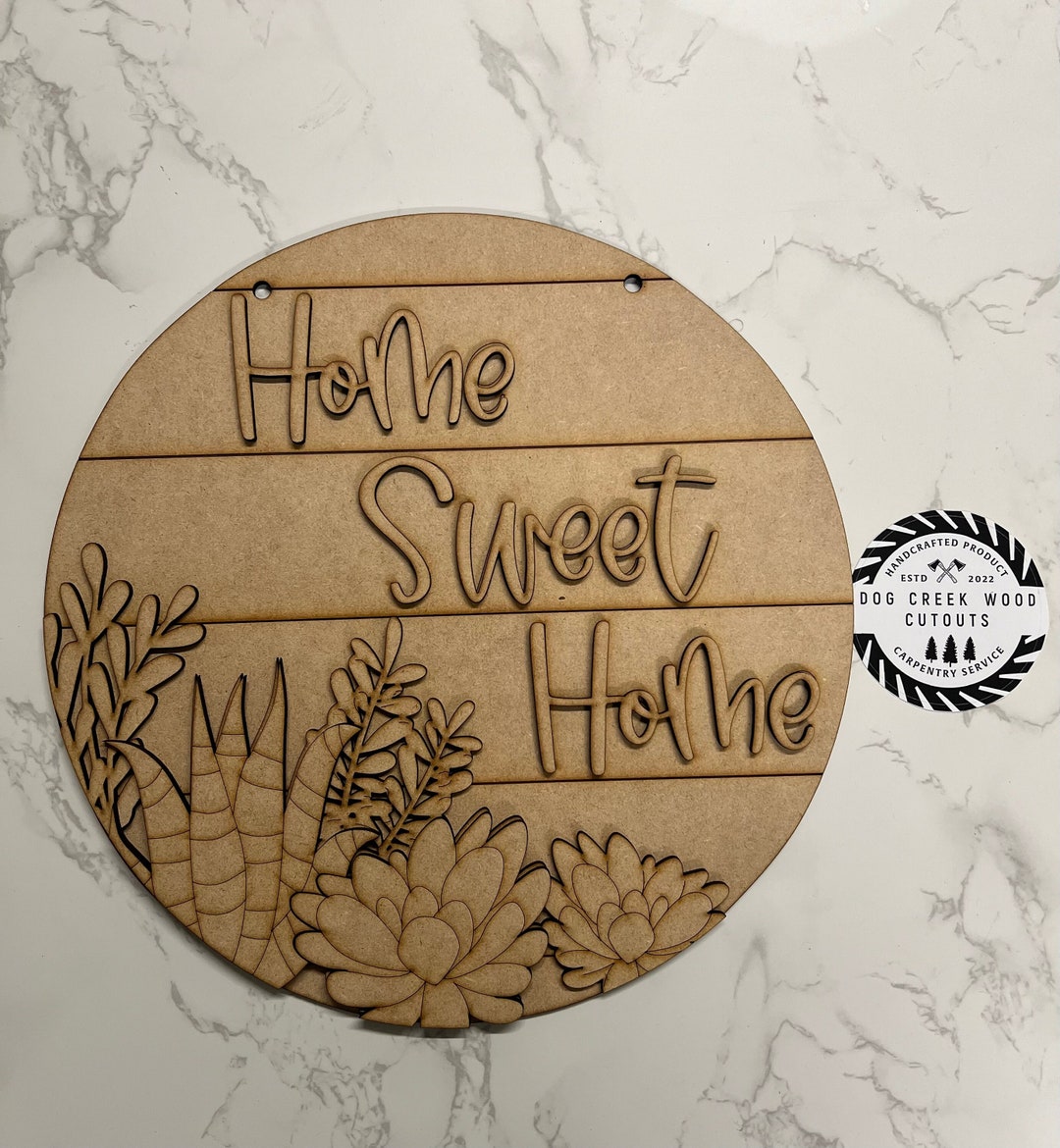 Succulent Welcome Door Hanger- Handcrafted Rustic Decor,diy - Etsy