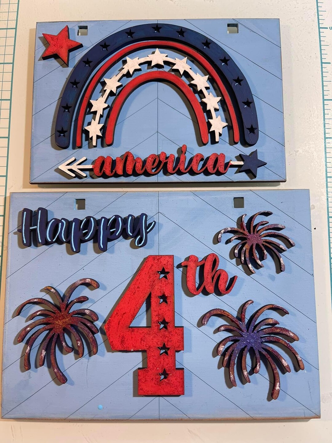 Insert for Ladder Farmhouse Interchangeable Sign, July 4th, July 4th ...