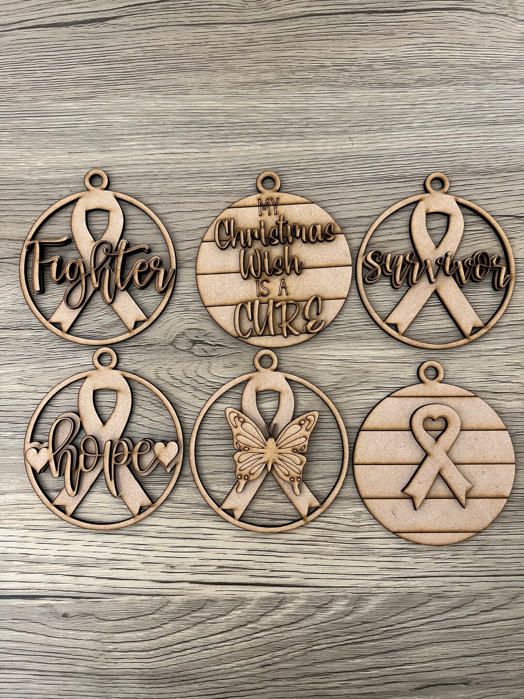 Cancer Awareness Christmas Ornaments, Awareness Ornaments, Christmas ...