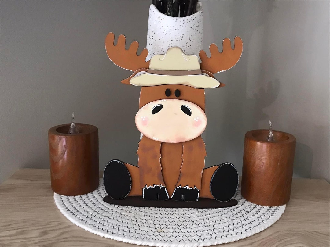 Interchangeable Moose Animal Hat-handcrafted Rustic Decor - Etsy