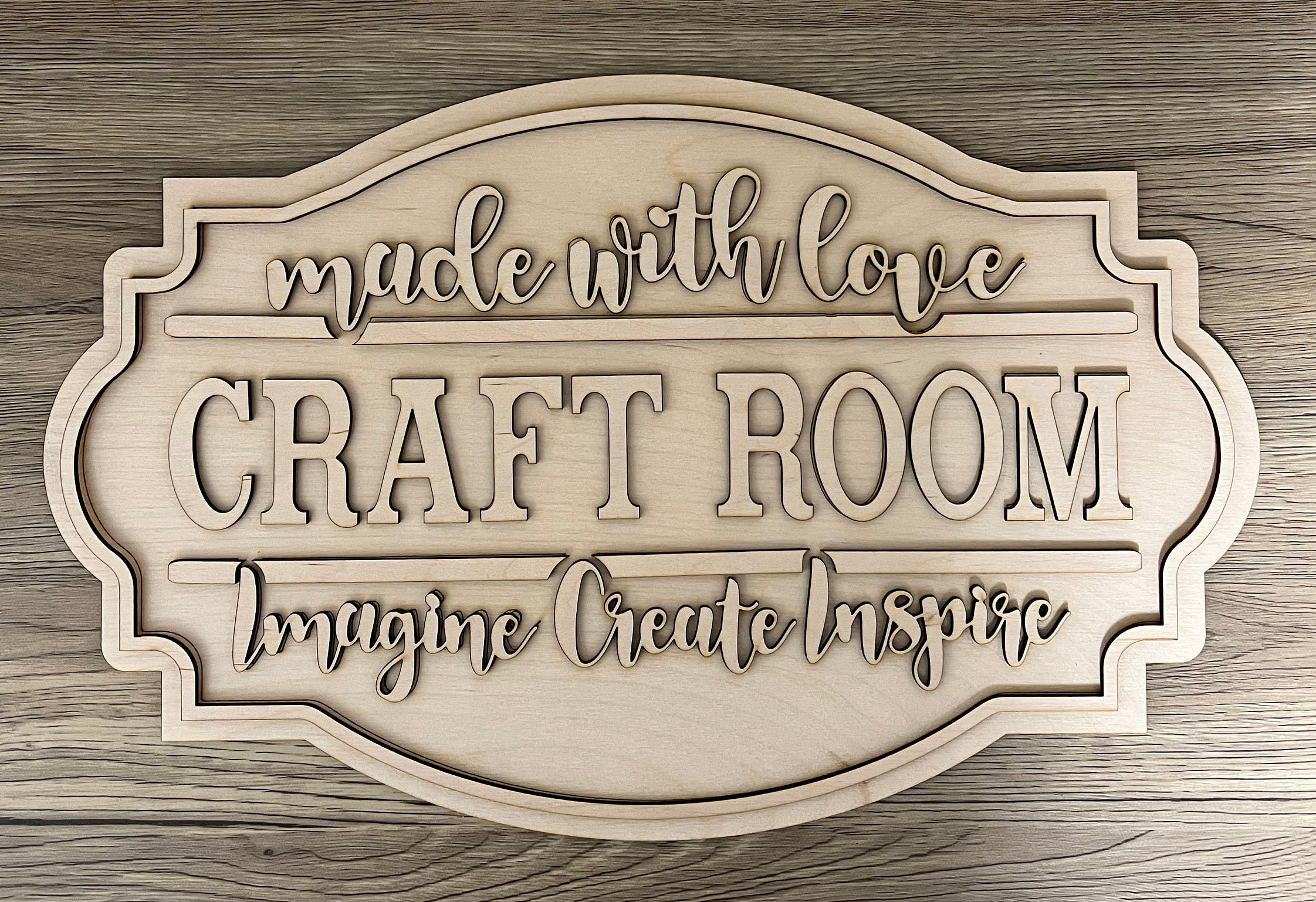 Craft Room Sign, Imagine Create Inspire, Decorative Crafty Sign,diy - Etsy