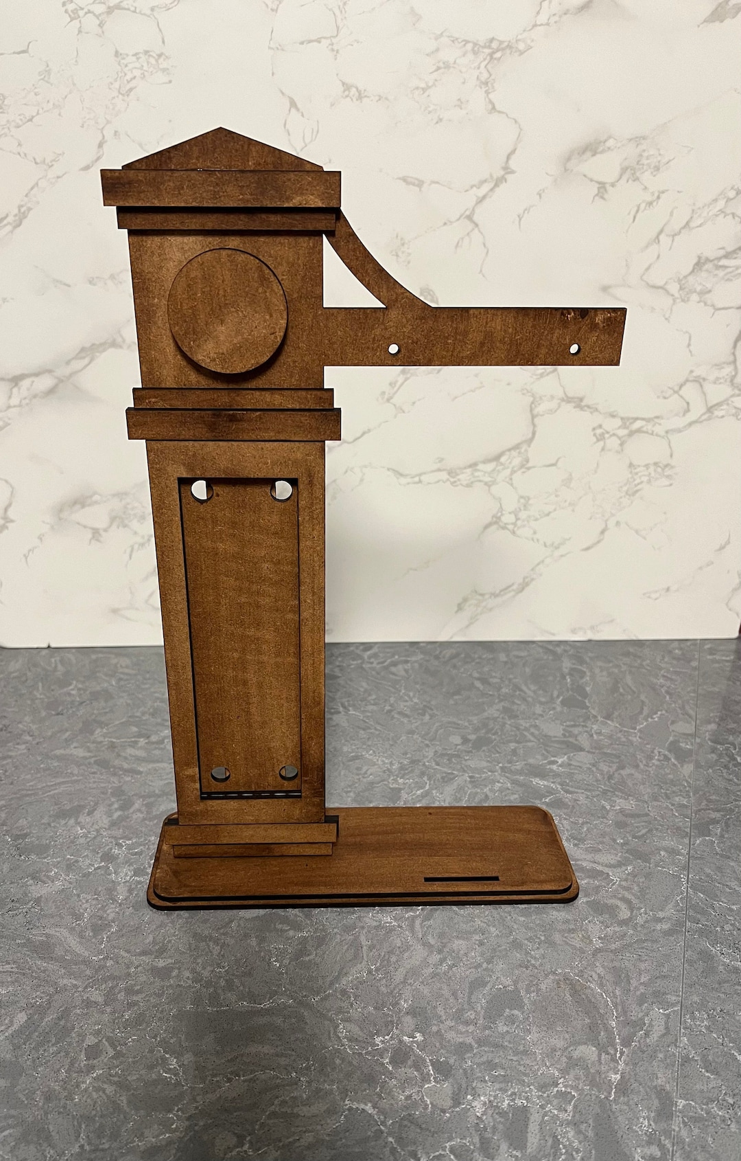 Interchangeable Small Standing Post Sign, Handcrafted Wooden Home Decor ...