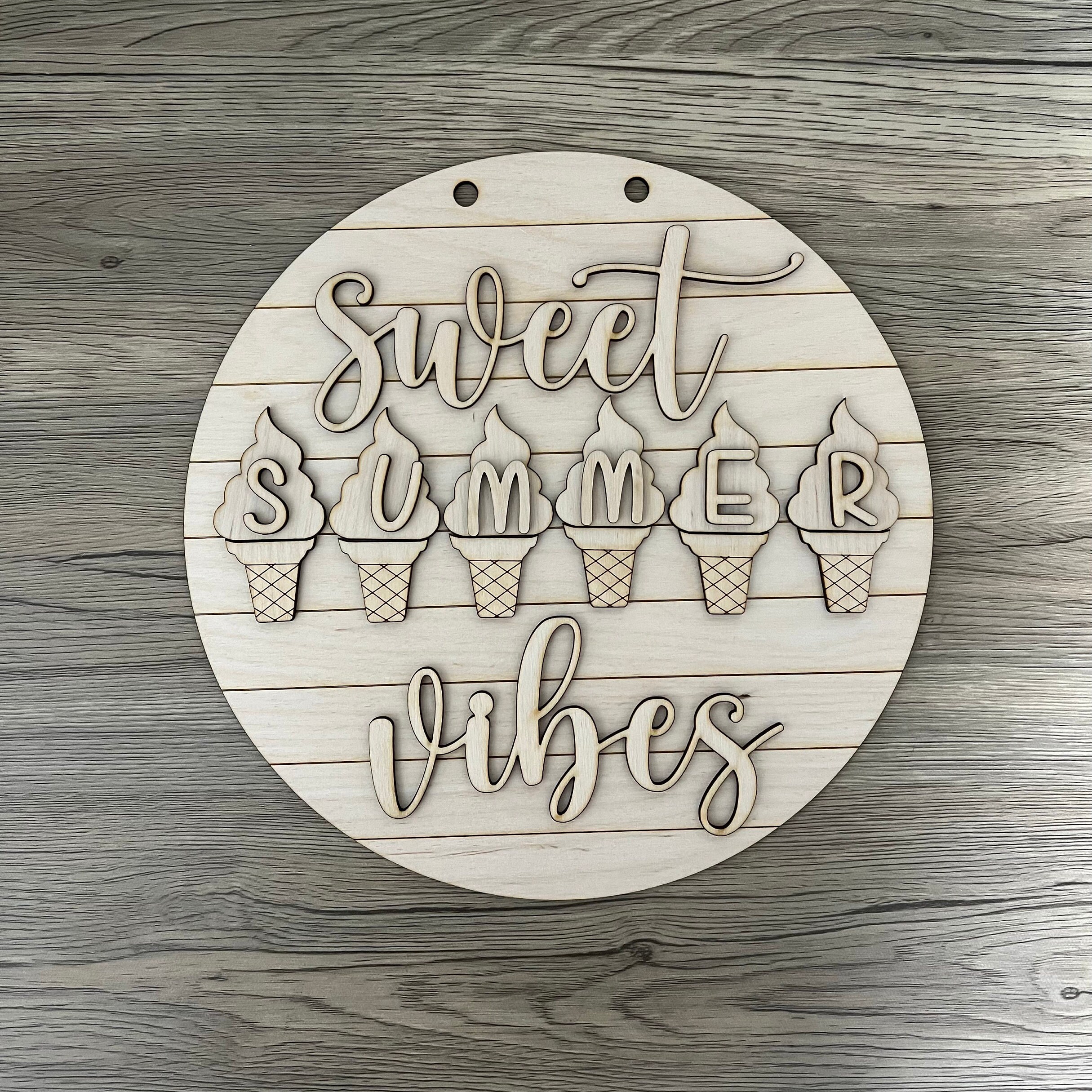 Sweet Summer Door Hanger, Summer Decor, Sweet Treats, Ice Cream Door ...