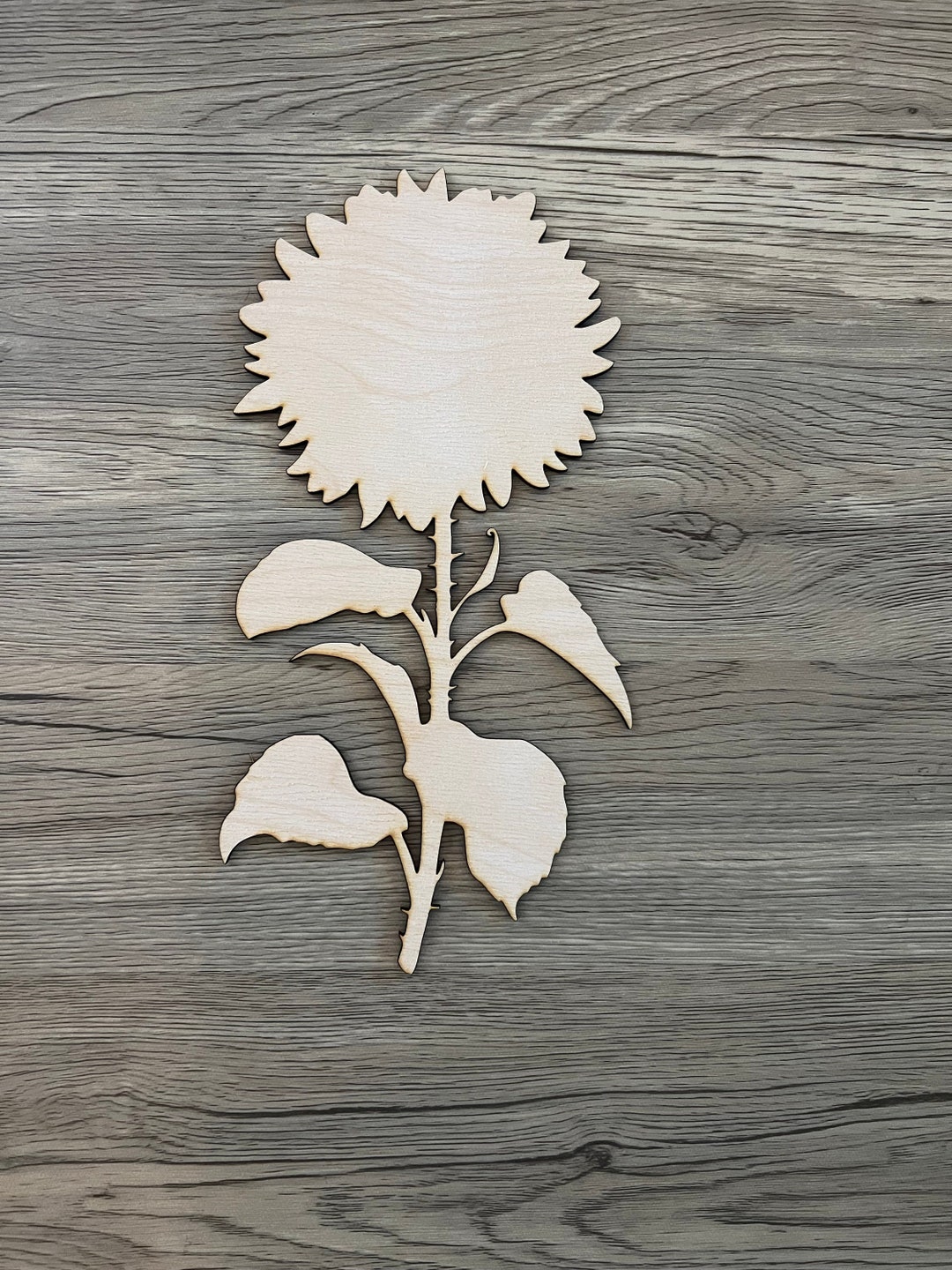 Etched Sunflower, Handcrafted Wooden Sign, Artisan Sunflower Decor ...