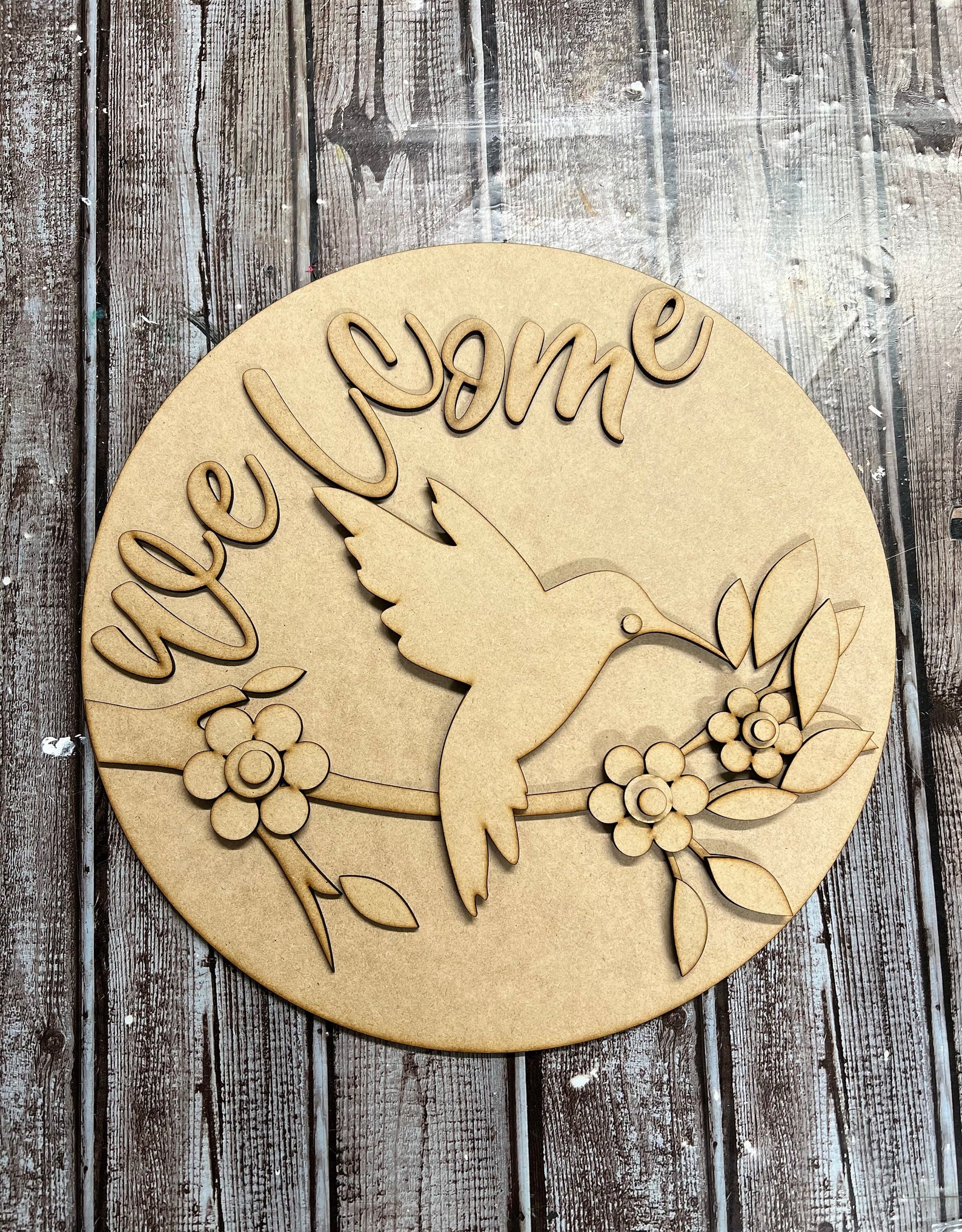 Bird Welcome Sign, Chirping Welcome Sign, Handcrafted Rustic Entryway ...