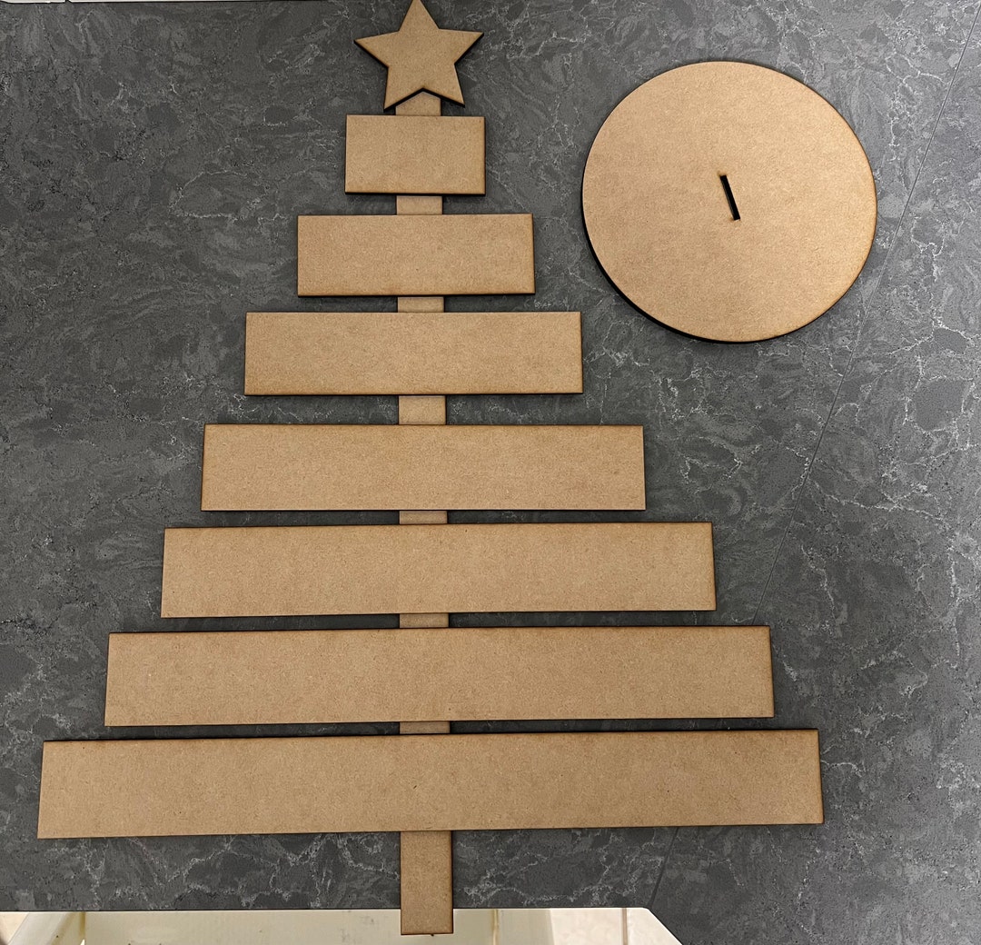 Plank Tree Star and Stand Christmas Decor Christmas Tree - Etsy