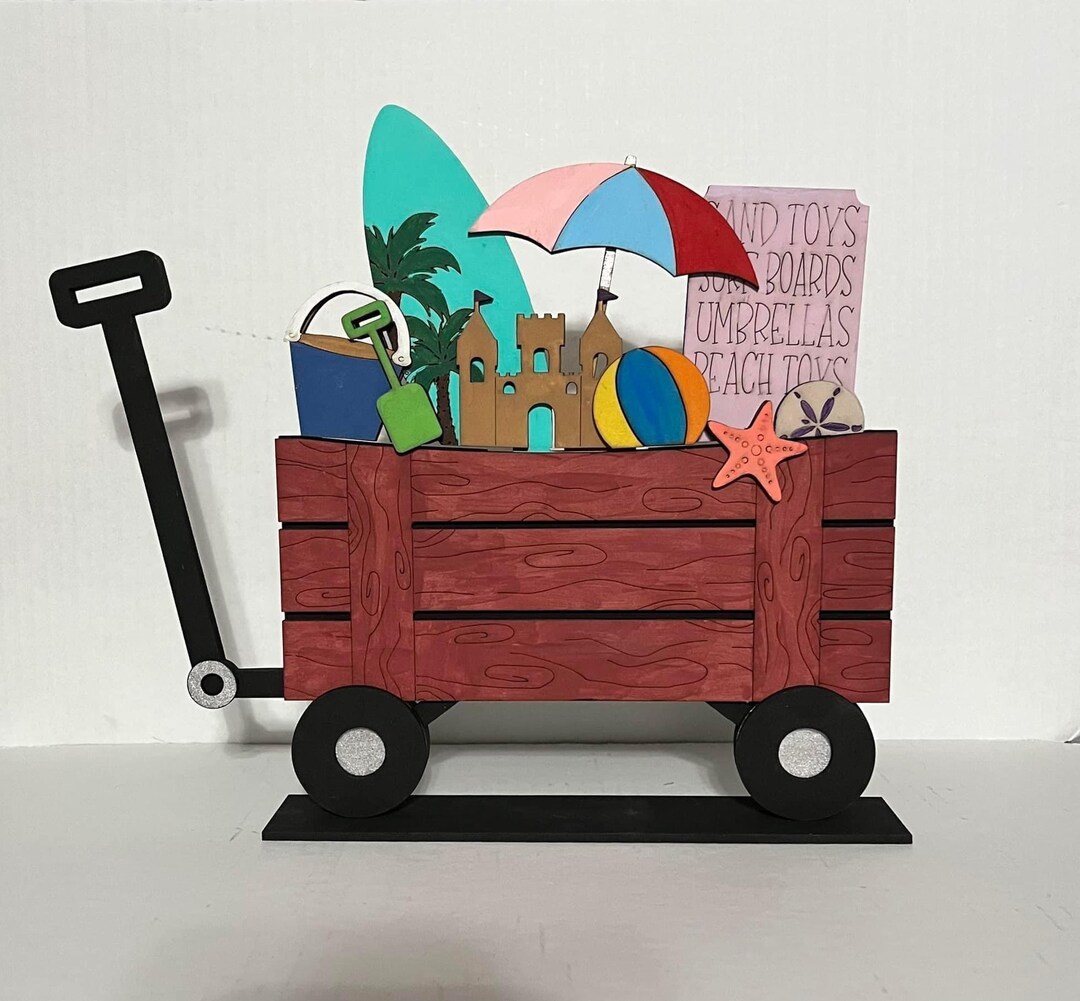 Interchangeable Summer Beach Fun Insert-handcrafted Coastal Decor,diy ...