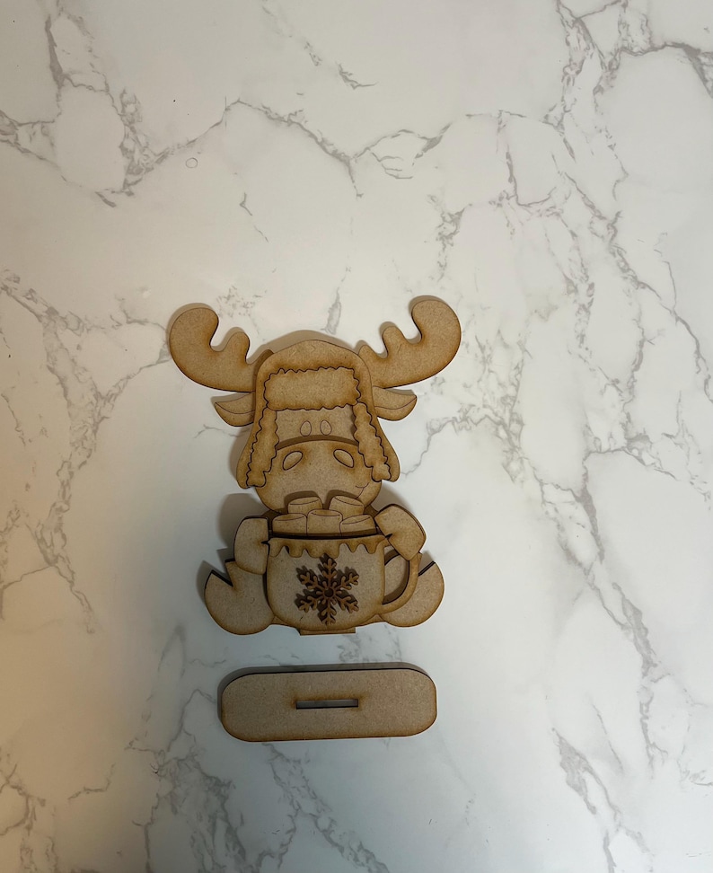 Moose Winter Hot Cocoa Stand | Rustic Winter Decor | Handcrafted Hot ...
