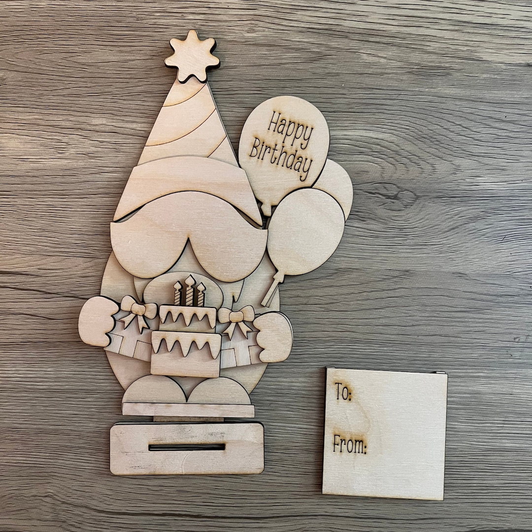 Happy Birthday Gnome, Gnome, Birthday Gnome - Etsy