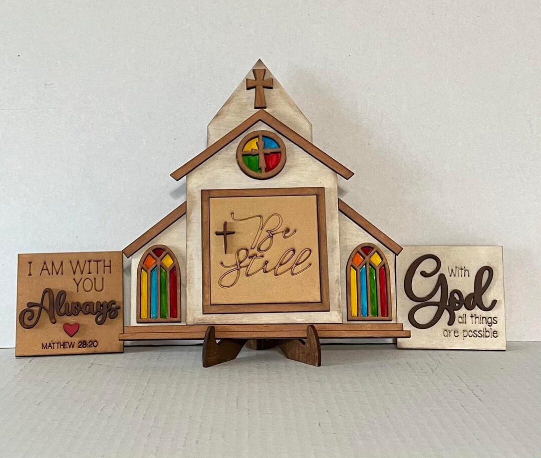 Interchangeable Church Shelf-handcrafted Religious Decor,diy - Etsy