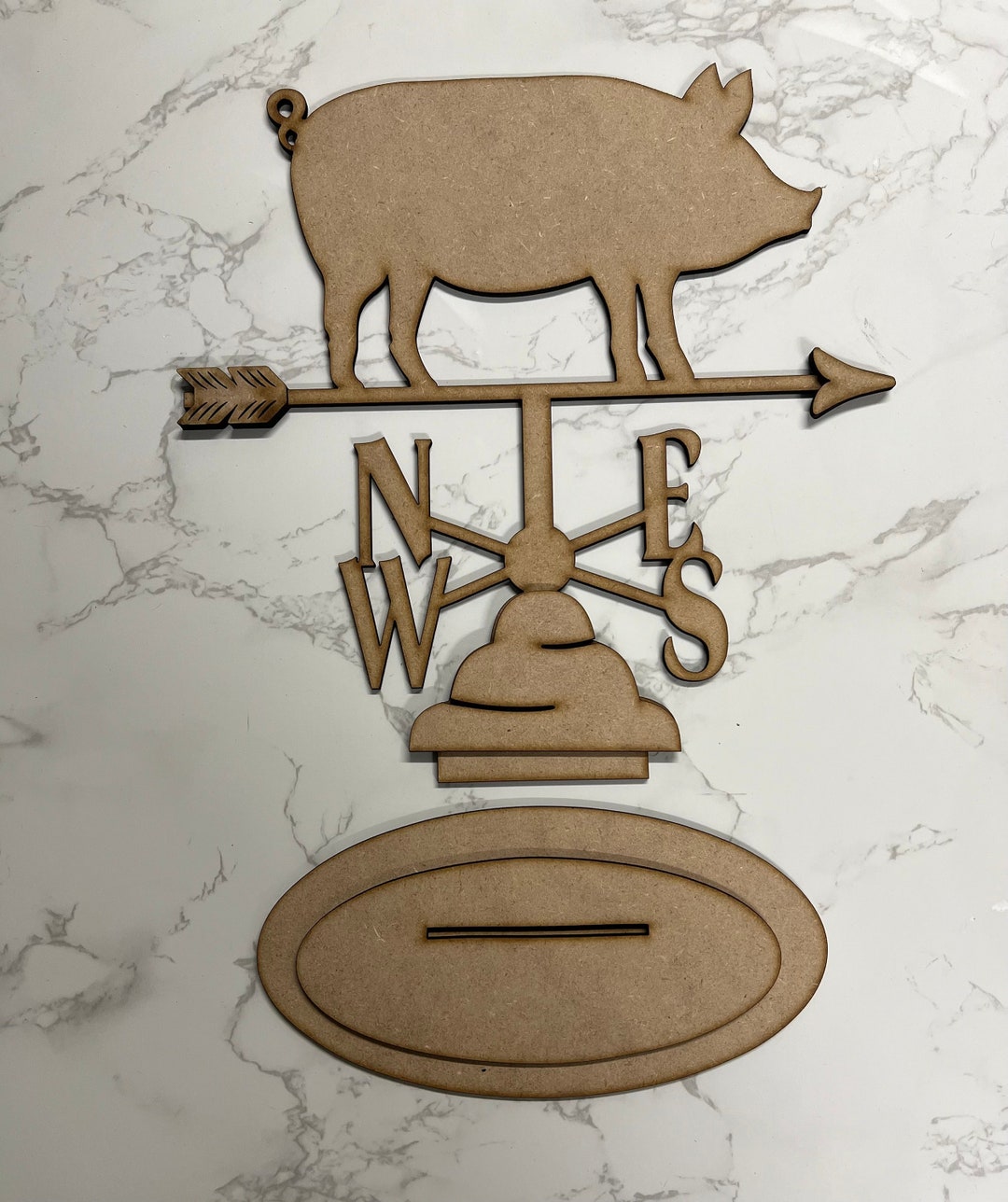 Weather Vane Pig: Handcrafted Farmyard Decor for Garden or Barn,diy - Etsy