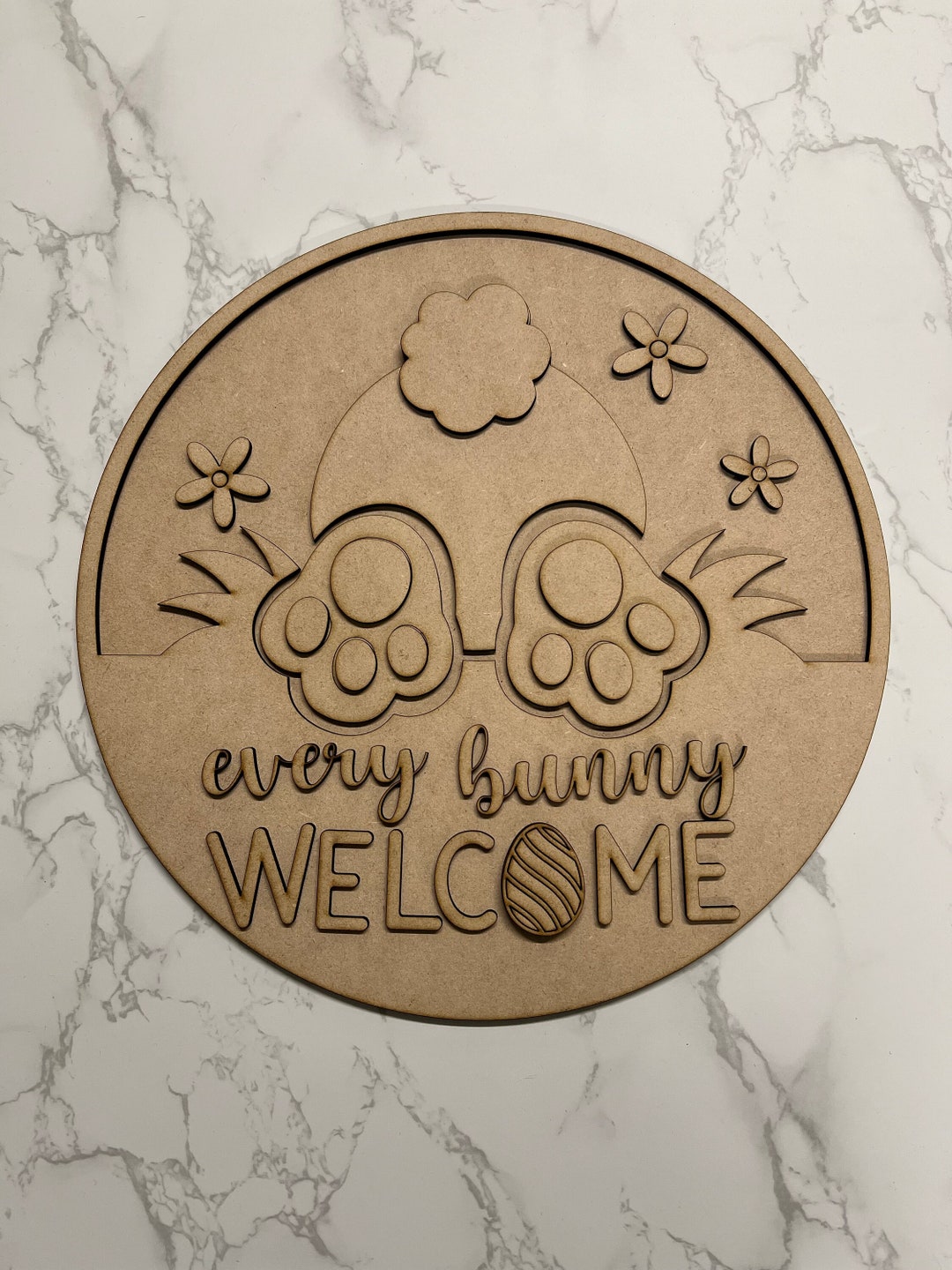 Every Bunny Welcome Sign- Handcrafted Charming Spring Decor,diy - Etsy