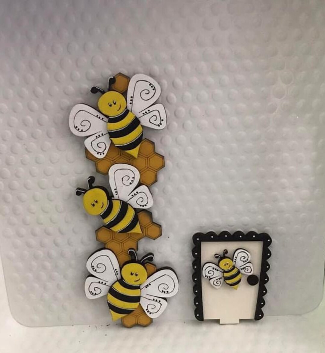 Interchangeable Bee Insert for the Birdhouse-rustic Handcrafted Decor ...