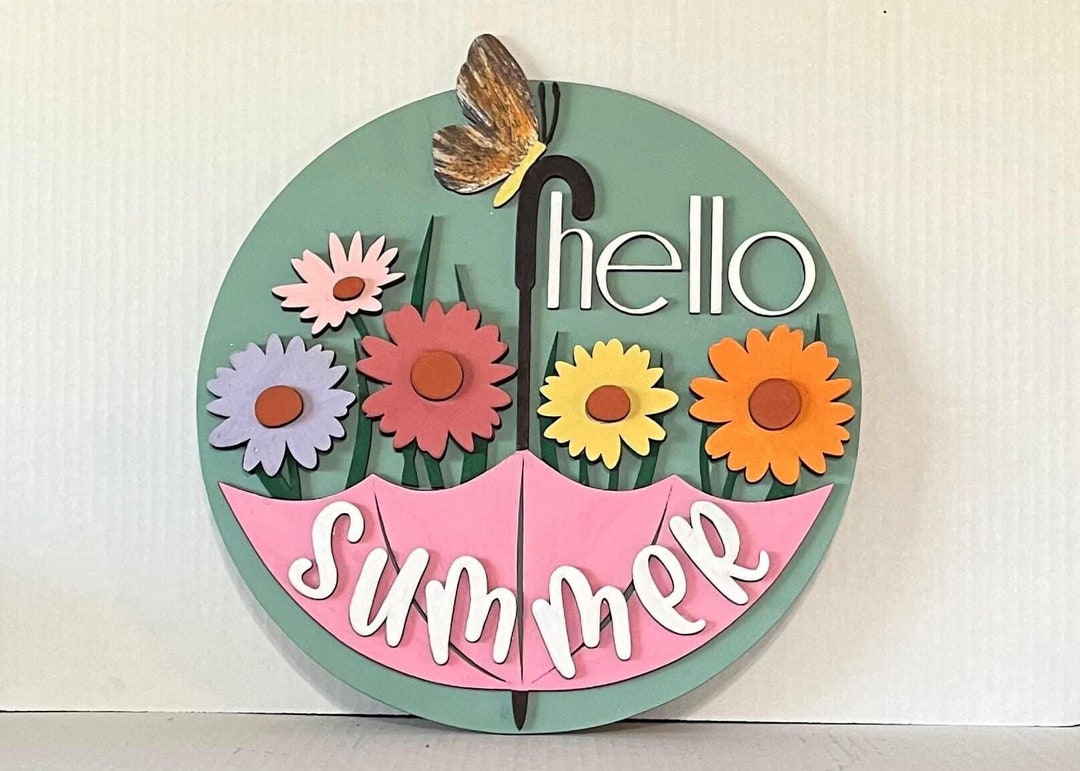 Summer Daisy Sign 2024-handcrafted Floral Wall Decor - Etsy