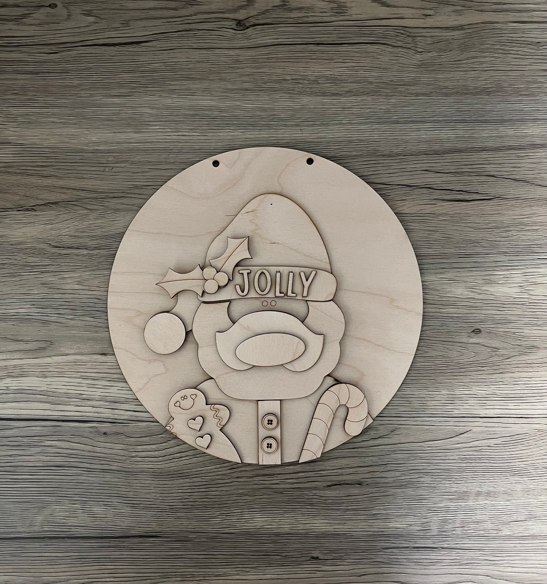 Santa Jolly Round - Etsy
