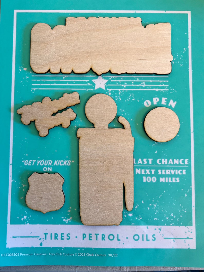 May 2023 Club Cutouts Route 66 Gasoline DIY Crafts Cutouts - Etsy