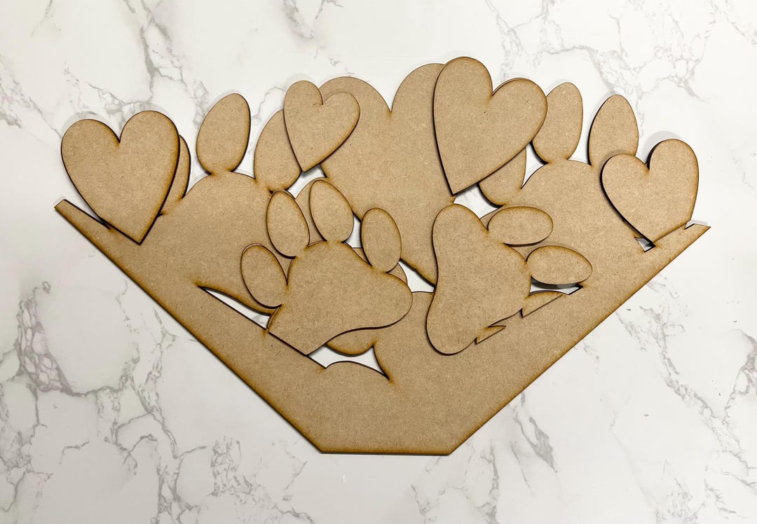 Interchangeable Envelope Paw Prints - Customizable Pet Decor, Dog & Cat ...