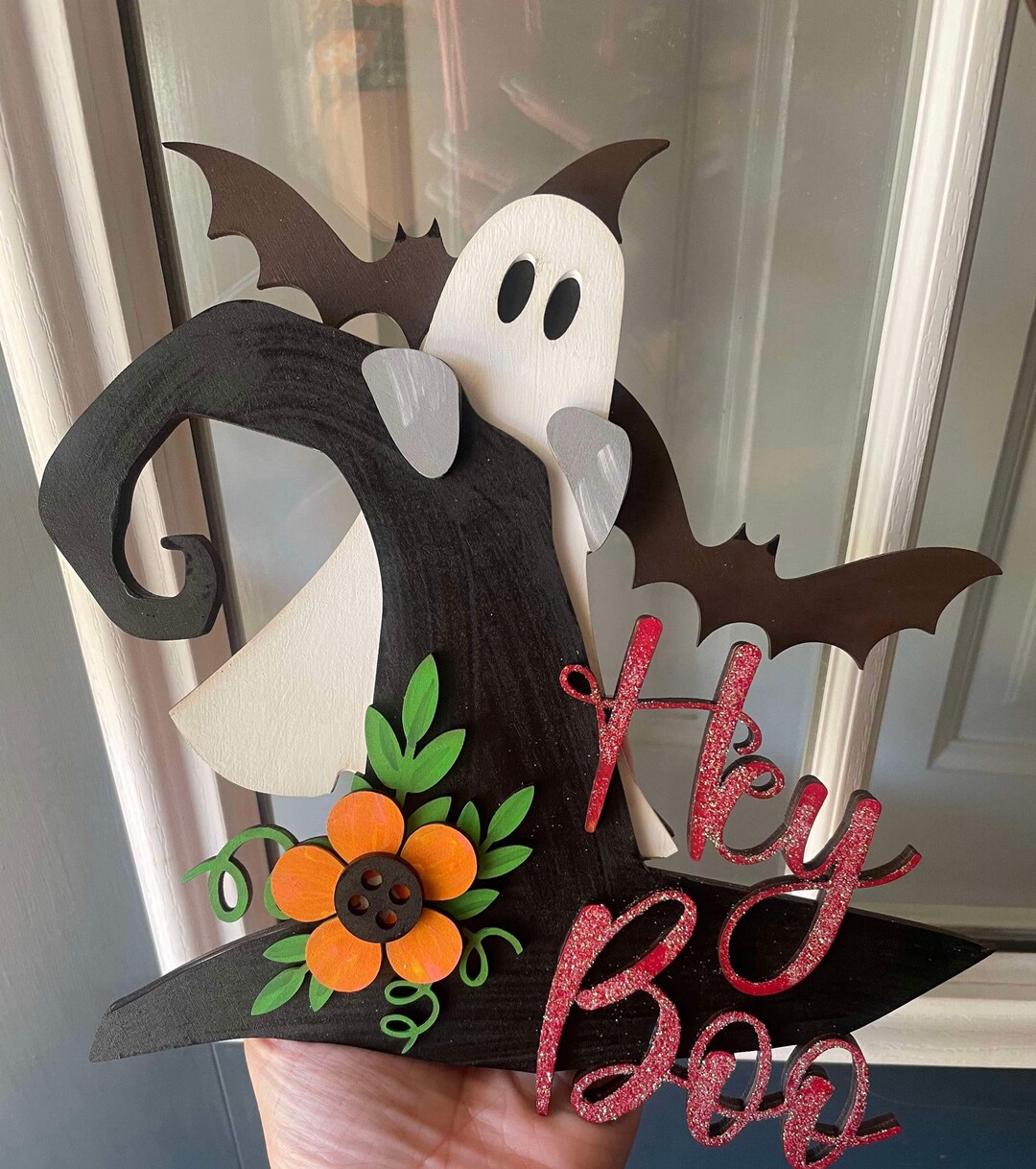 Interchangeable Highland Cow 'hey Boo' Door Insert | Farmhouse ...