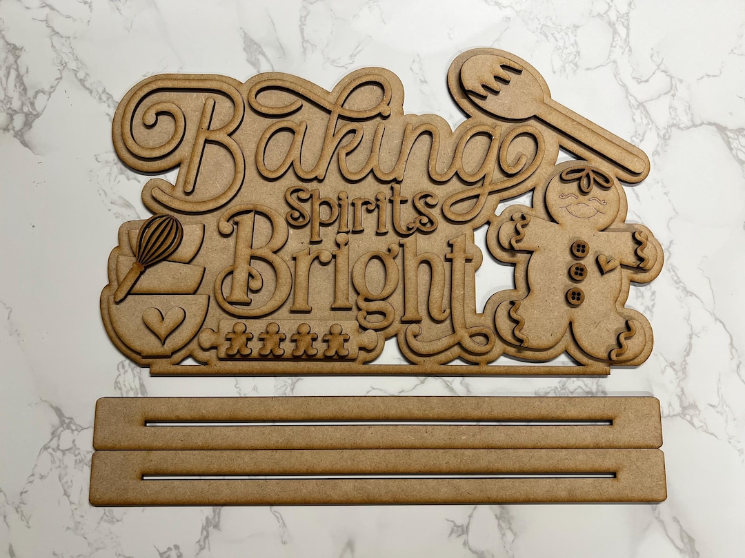 Gingerbread Word Art - Holiday Decor, Christmas Wall Art, Custom ...