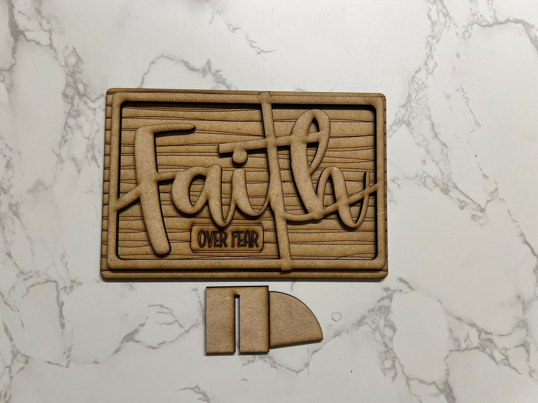 Faith Over Fear Sign-inspirational Home Decor - Etsy