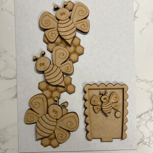 Interchangeable Bee Insert for the Birdhouse-rustic Handcrafted Decor ...