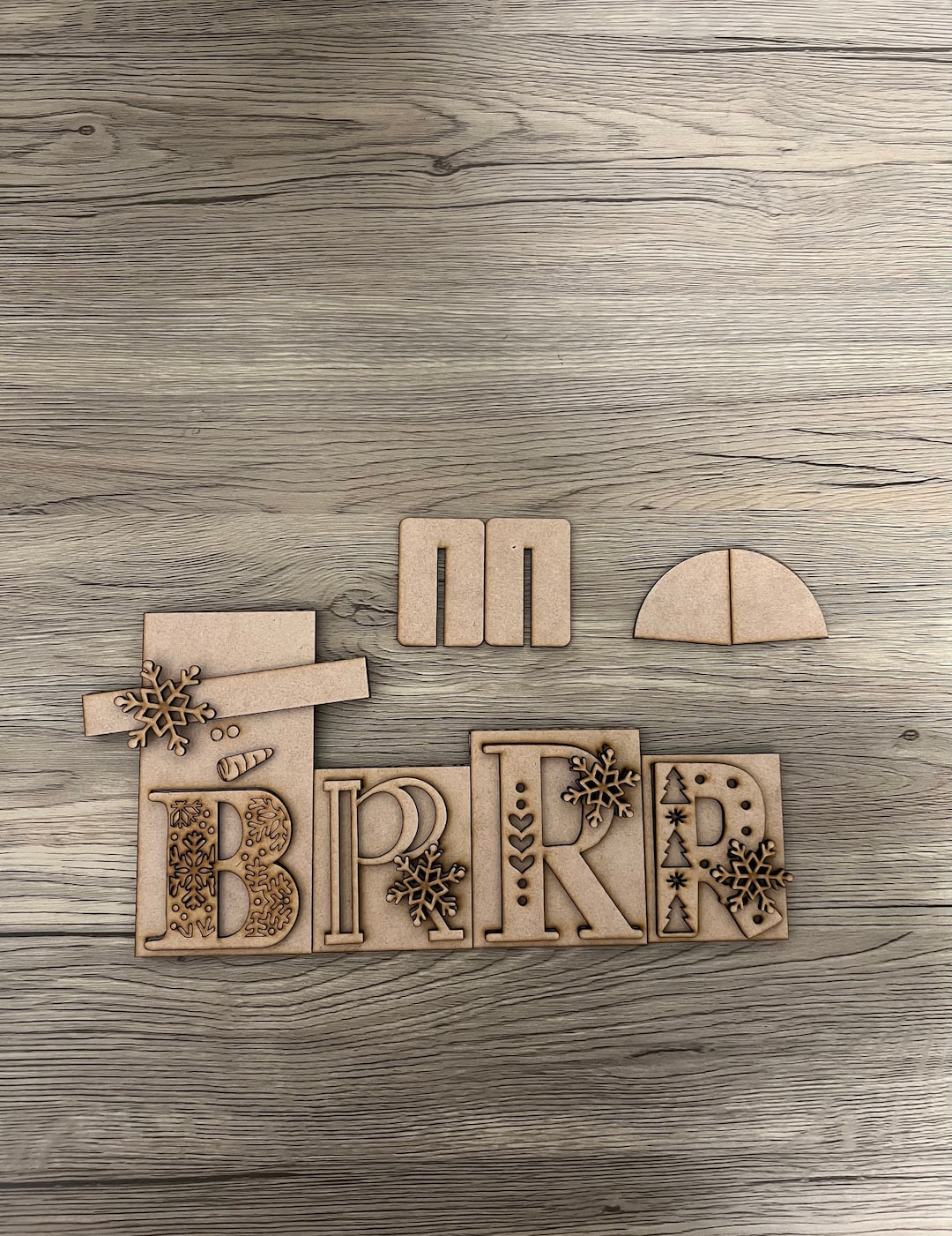 BRRR Word Block, Christmas Decor, Frosty Sign, DIY - Etsy