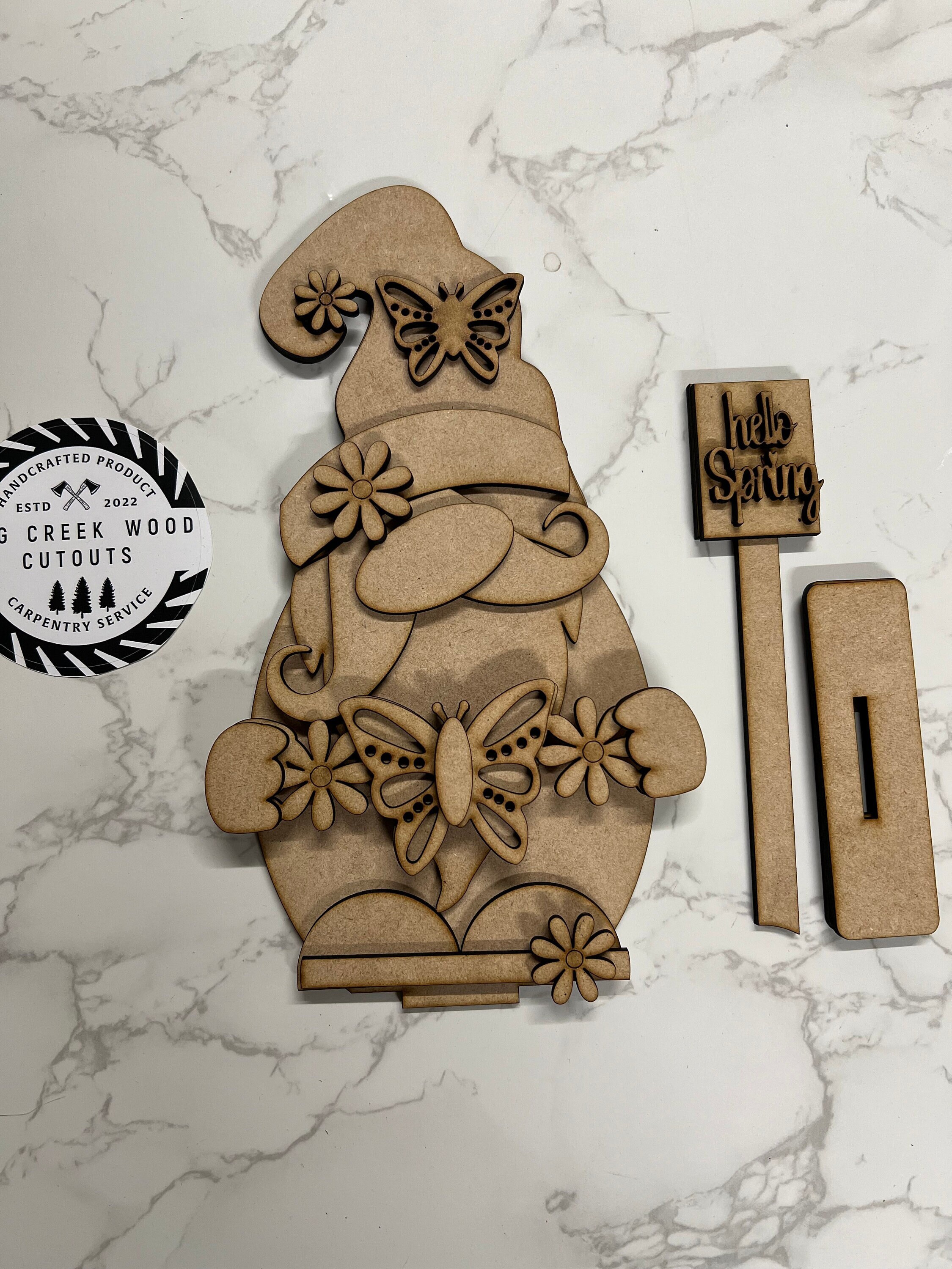 Spring Gnome Handcrafted Seasonal Decor - Etsy