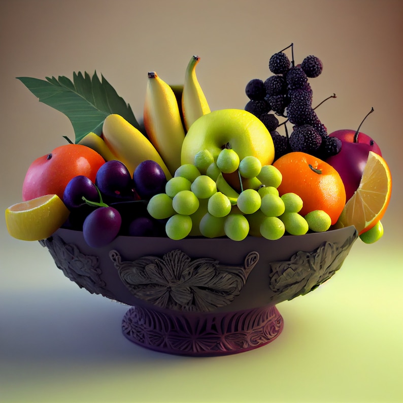 Nstant Digital Download: Vibrant Fruit Digital Art Collection - Etsy