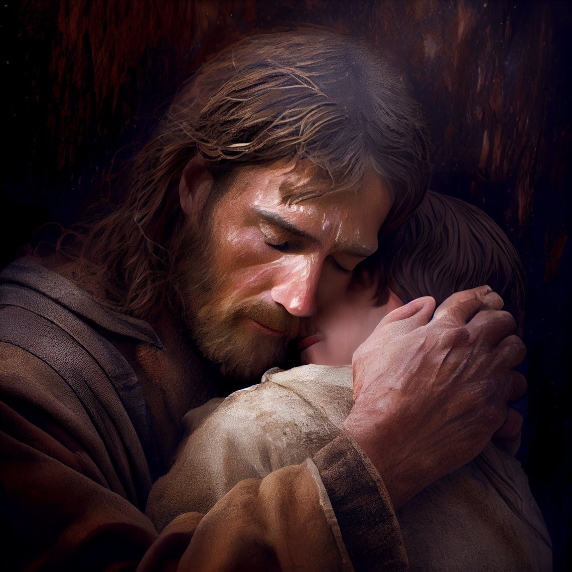 Jesus and Boy 2 Printable Format - Etsy