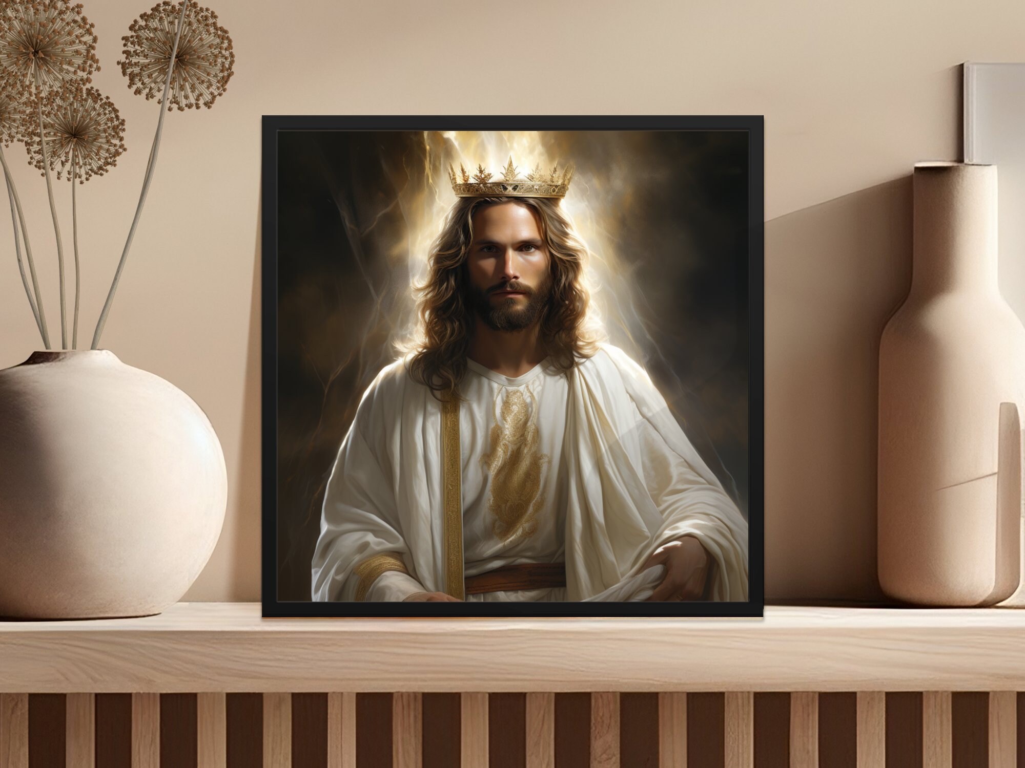 Jesus is King, Christian Art, Religious Wall Decor - Etsy