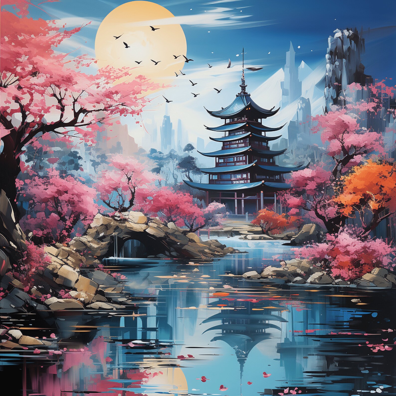 Discover Stunning Japanese Digital Art - Instant Download! - Etsy