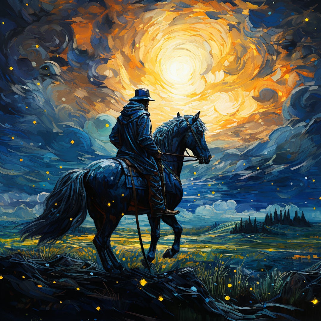 Lone Ranger: Van Gogh-inspired Digital Wall Prints - Etsy