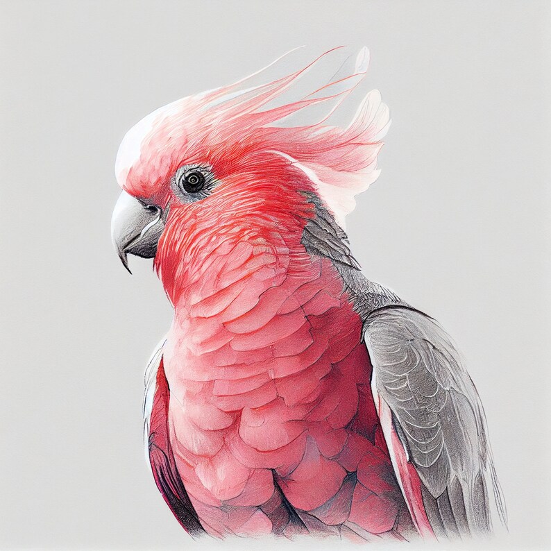 Australian Galah Bird Digital Print - Etsy