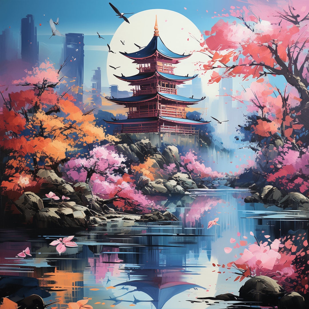 Discover Stunning Japanese Digital Art Instant Download - Etsy