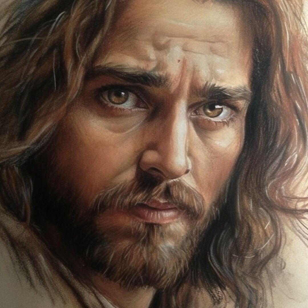 Jesus Sketch Digital Printable Download - Religious Artwork for Home ...