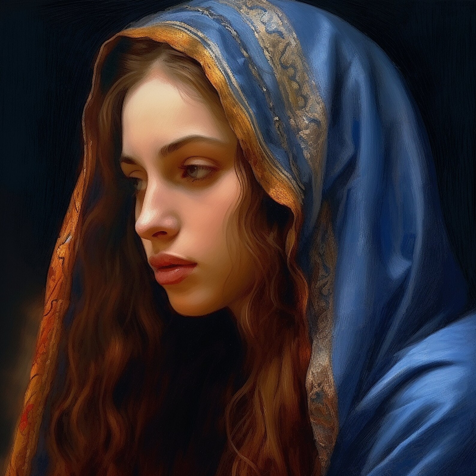 Digital Oil Painting of Mary Magdalene | Christian Art Decor - Etsy