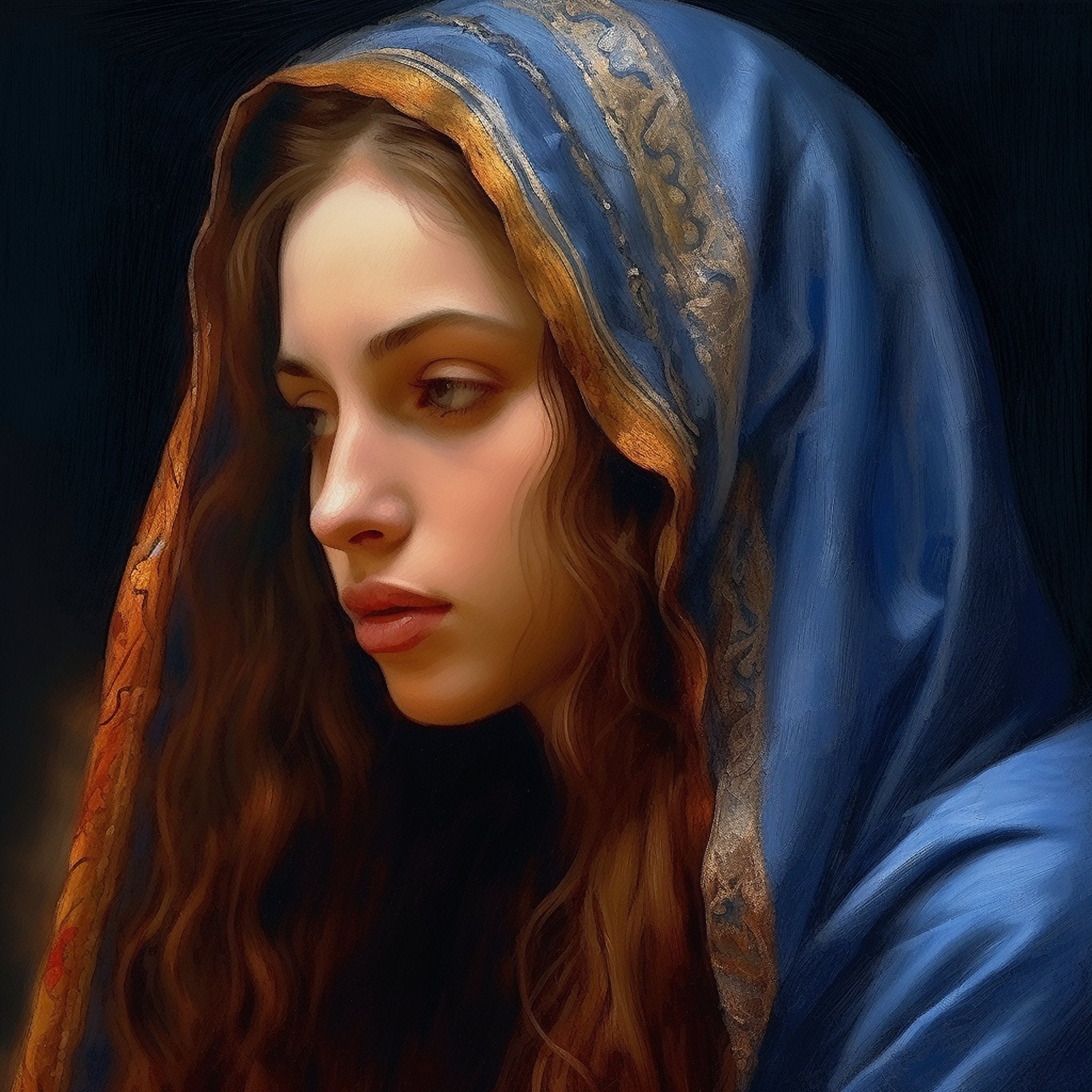 Digital Oil Painting of Mary Magdalene Christian Art Decor - Etsy