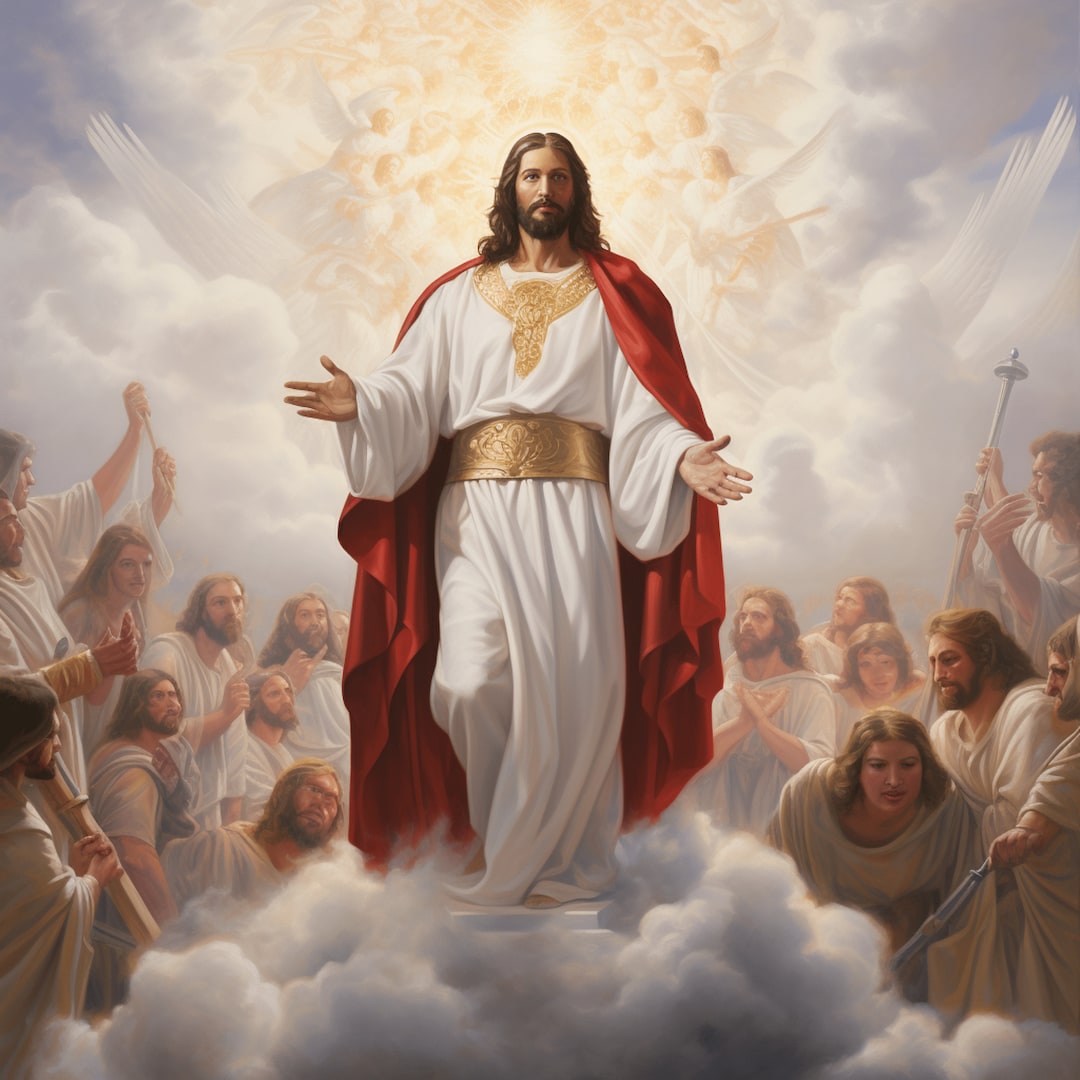 Divine Jesus Art: Immerse in the Mystical "second Coming" - Etsy
