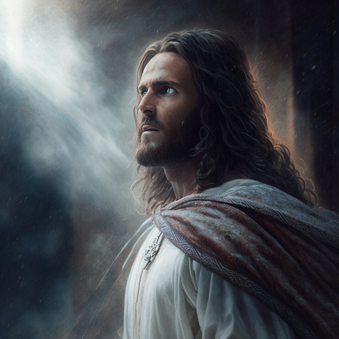 Jesus Art Digital Printable Download Inspiring Christian Wall Decor - Etsy