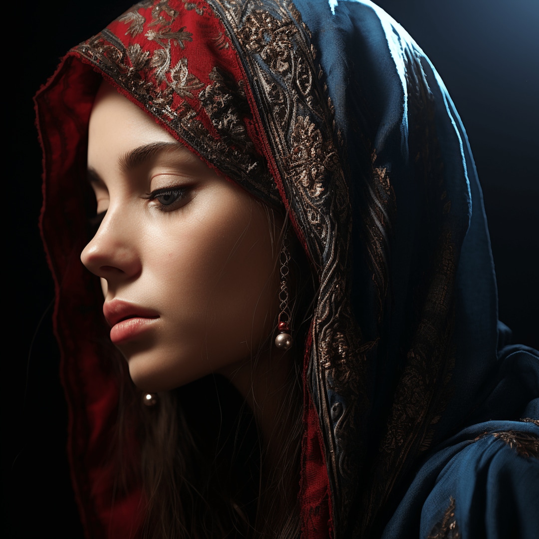 Digital Wall Picture of Miriam, a Symbol of Jewish Heritage - Etsy