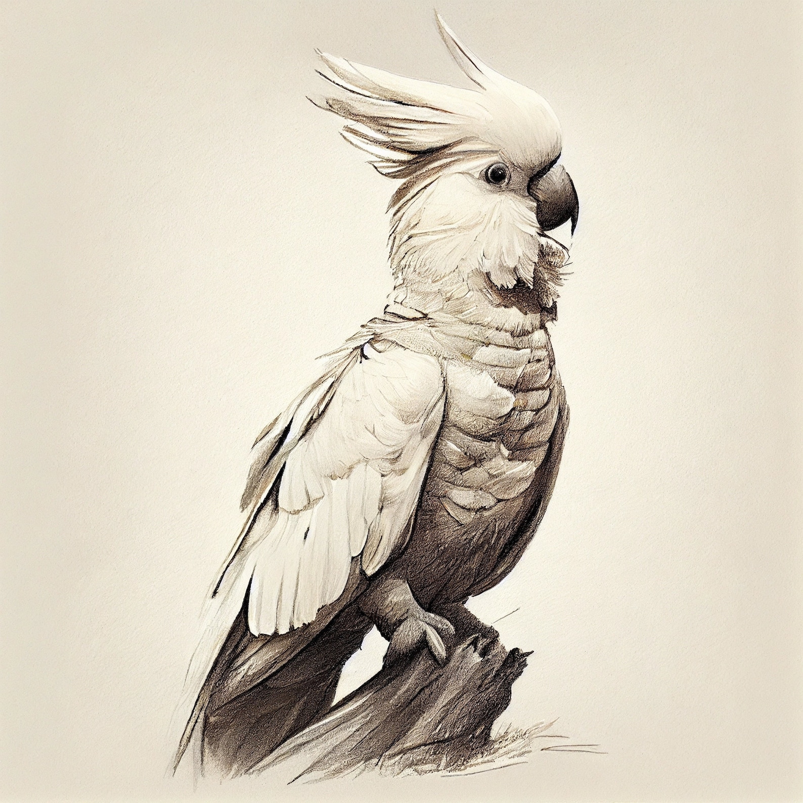 Cockatoo Digital Art Print Instant Download 3 - Etsy