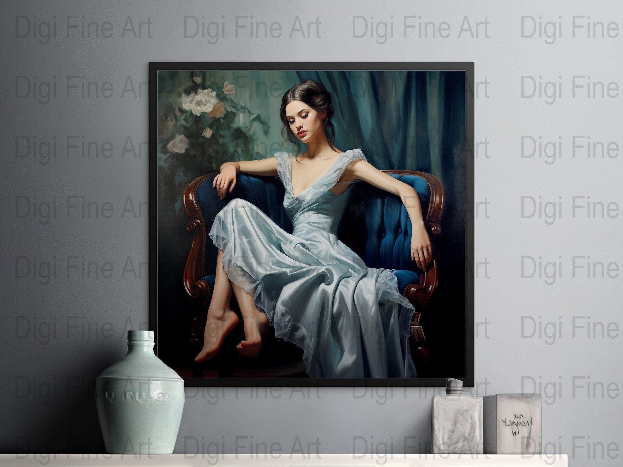 Old Style Oil Painting Portrait, Woman, Lady - Etsy