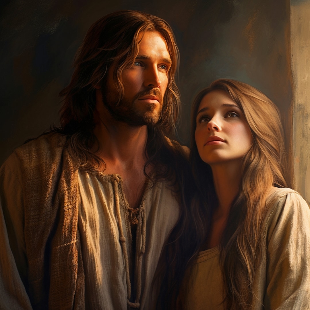 Jesus and Girl - Etsy