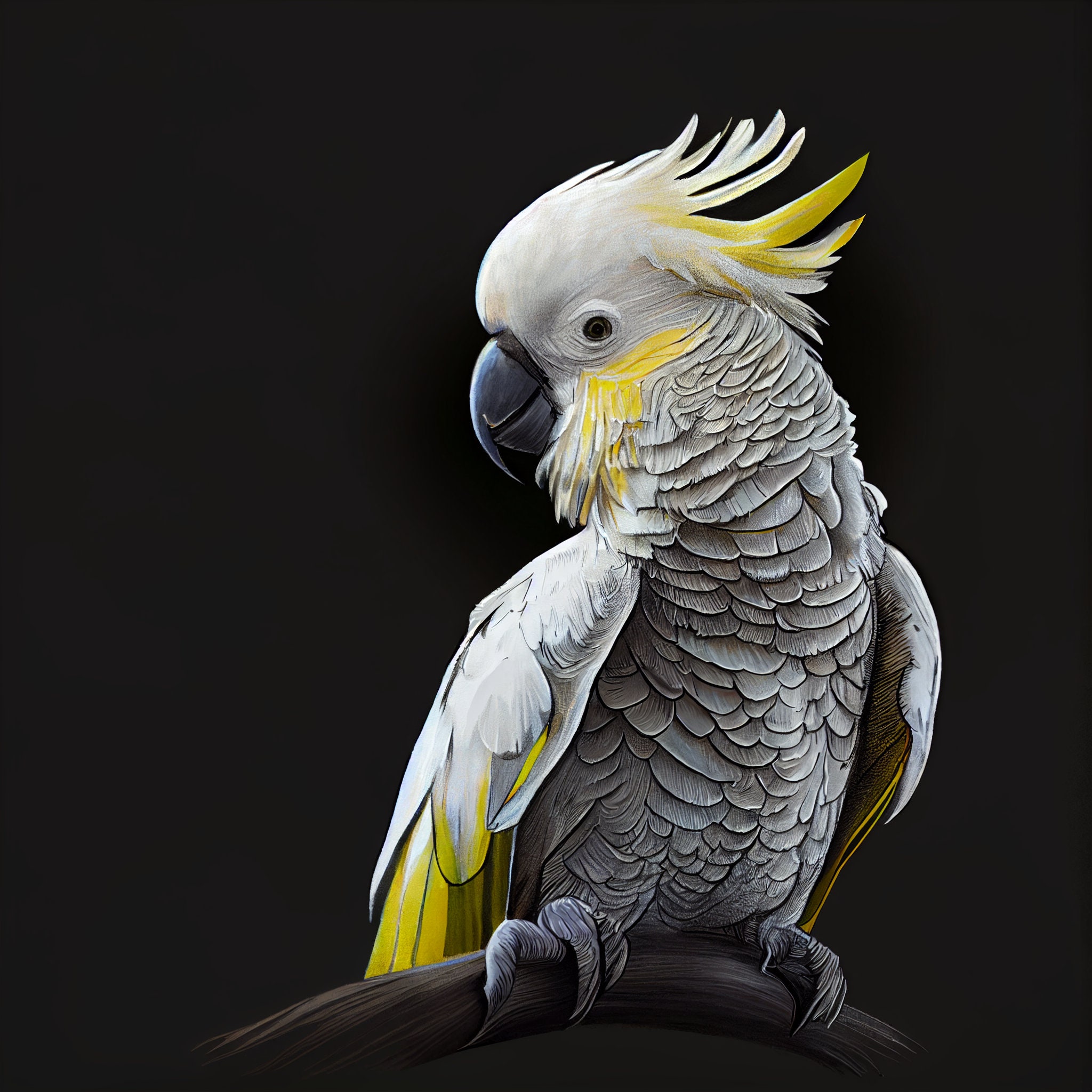 Australian Cockatoo Digital Art Print - Instant Download #4 - Etsy